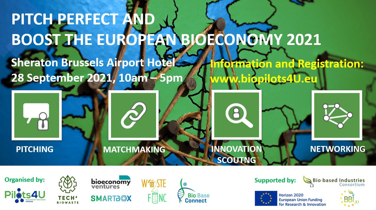 SAVE THE DATE: ‘Pitch Perfect and Boost the European Bioeconomy’ event on 28 September 2021 co ...