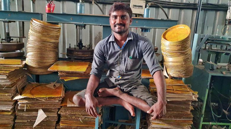 How an Indian company is transforming palm leaves into tableware ...