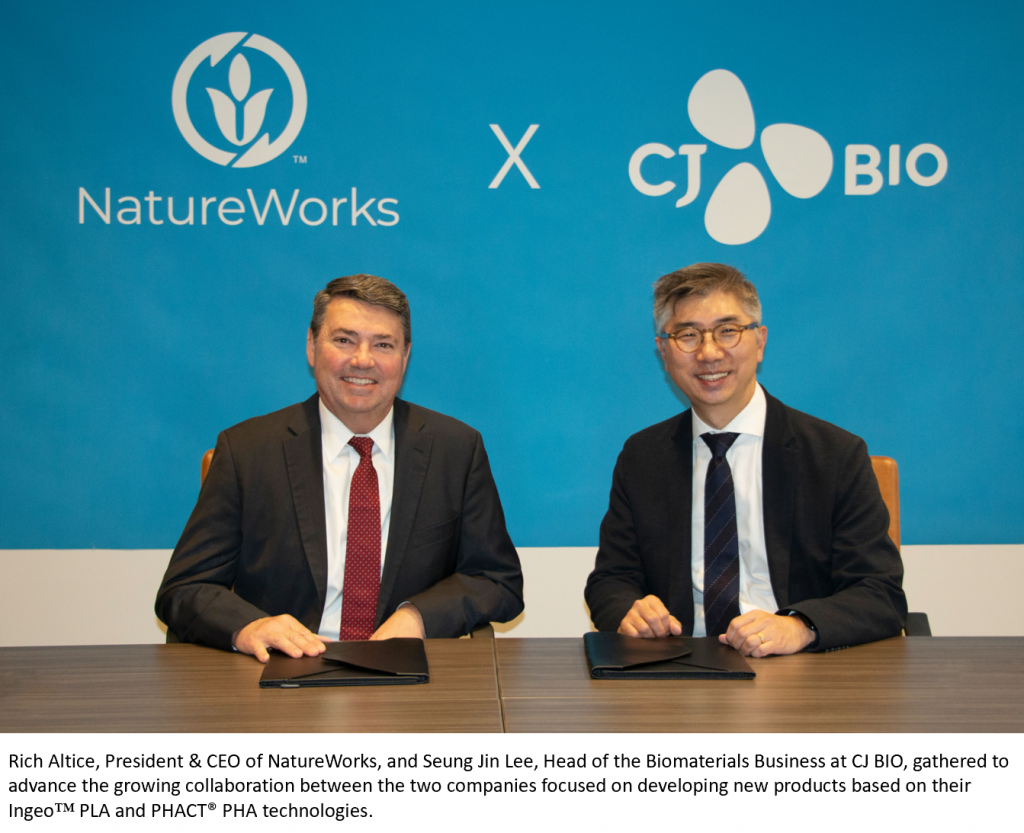 CJ BIO and NatureWorks Working Towards a Master Collaboration Agreement ...