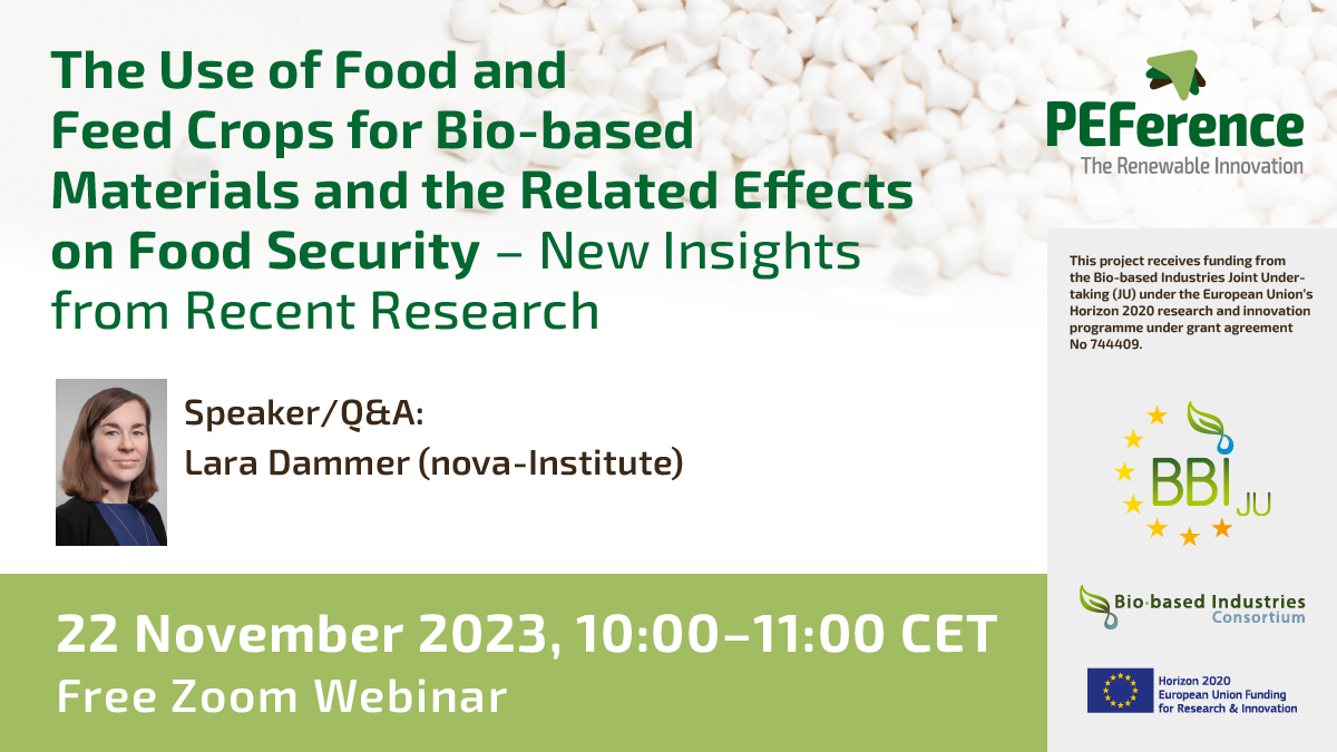 Free PEFerence webinar on 22 November: The Use of Food and Feed Crops ...