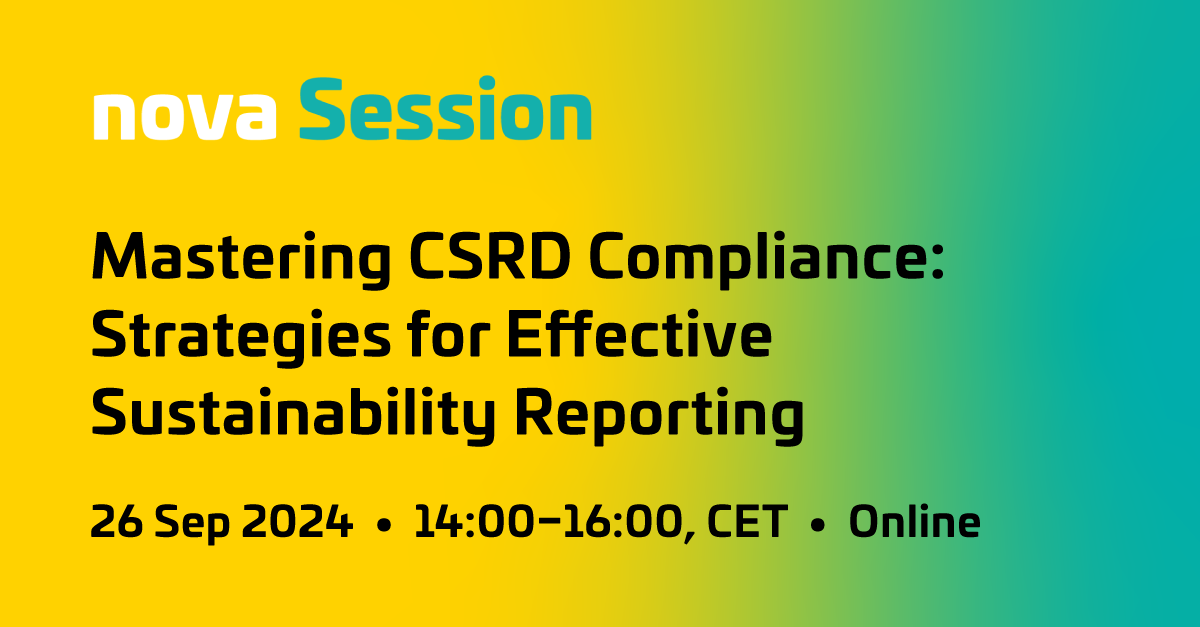 nova-Session: Mastering CSRD Compliance – A Practical Guide for the Industrial Sector ...