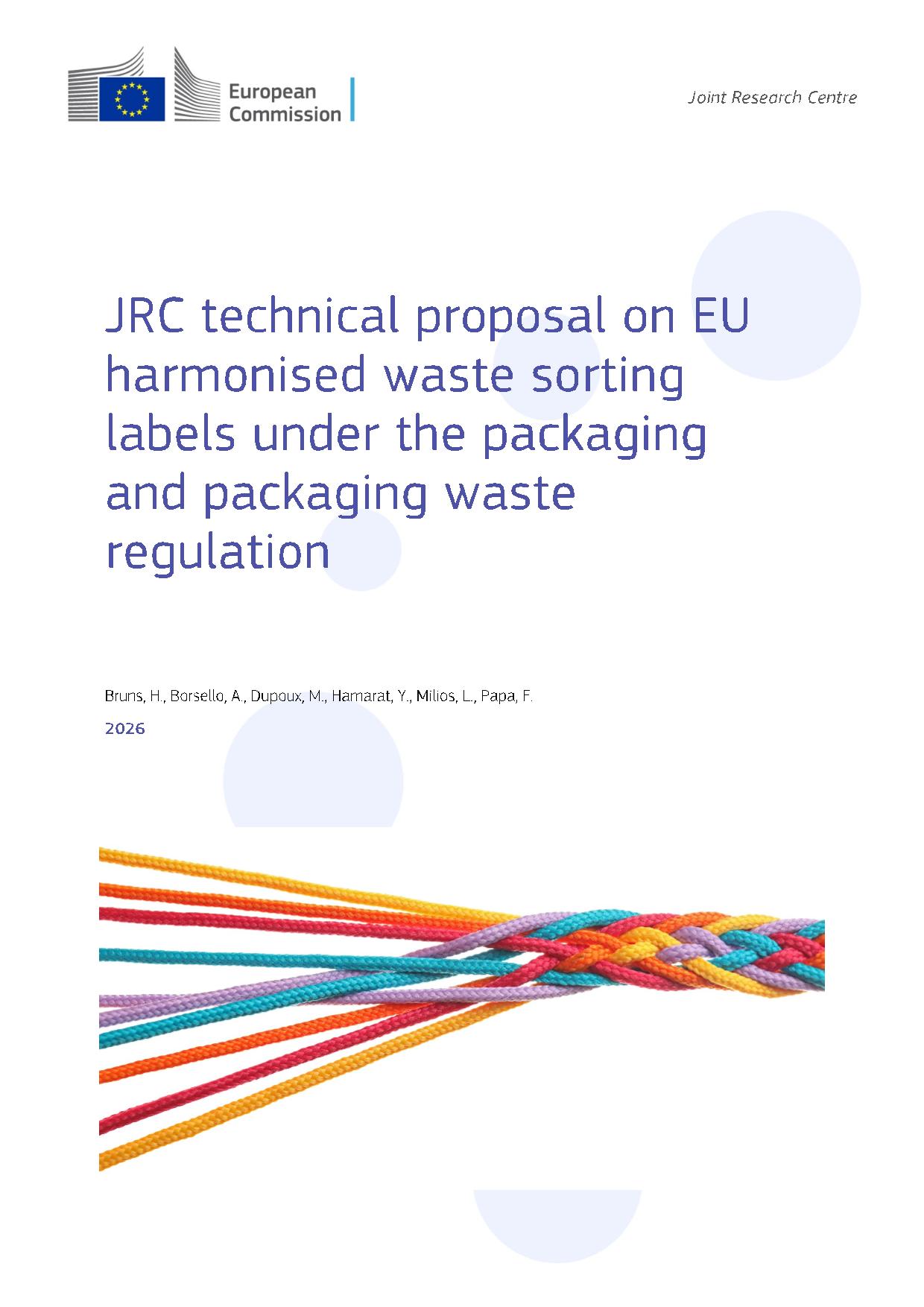 JRC technical proposal on EU harmonised waste sorting labels under the ...