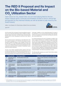 The RED II Proposal and Its Impact on the Bio-based Material and CO2 ...