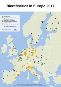 Biorefineries in Europe Map 2017 − Additional information | Renewable ...